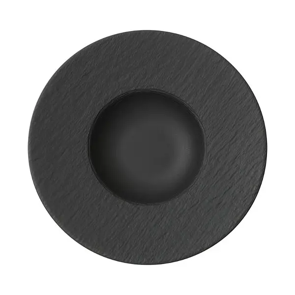 VILLEROY & BOCH Manufacture Rock Pasta Plate - Black