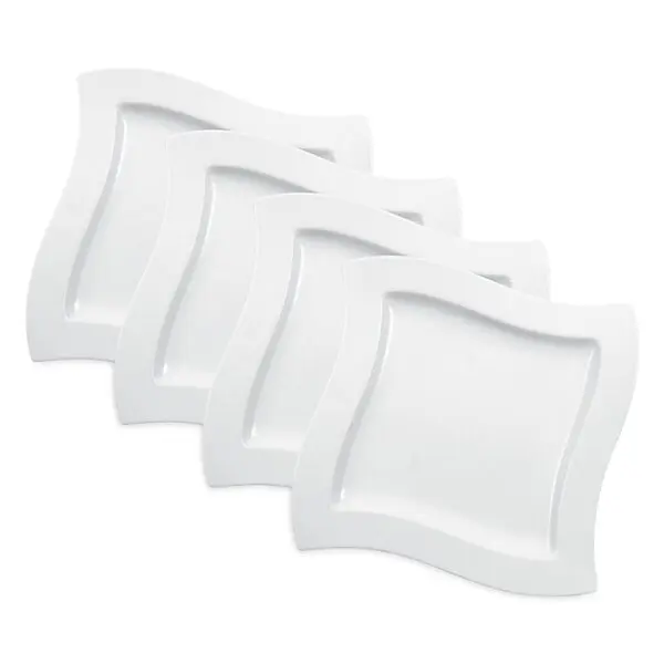 VILLEROY & BOCH New Wave Dinner Plates, Set Of 4 - White