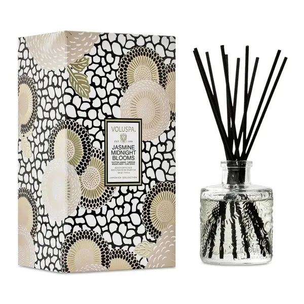 Voluspa Jasmine Midnight Blooms Reed Diffuser
