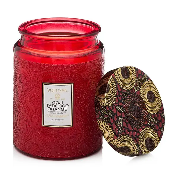 Voluspa Goji Tarocco Orange Large Jar Candle 18 Oz - Red
