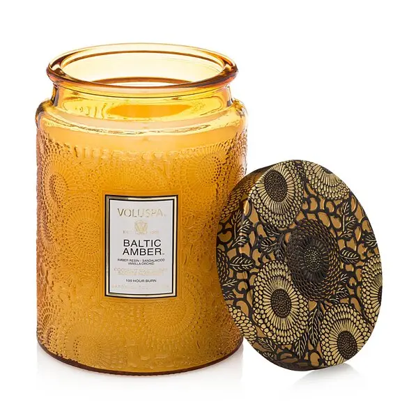 Voluspa Baltic Amber Large Jar Candle 18 Oz - Light Brown