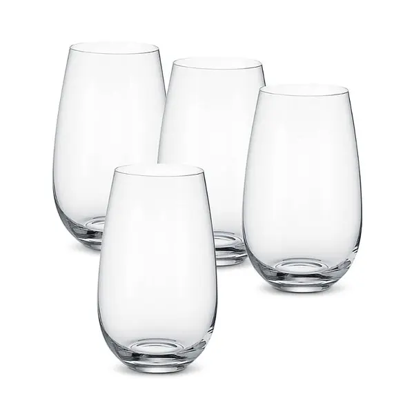 VILLEROY & BOCH Entree Water Tumbler/cocktail Glasses, Set Of 4 - No Color