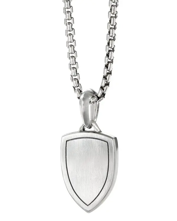 David Yurman Sterling St. Michael Amulet - Silver