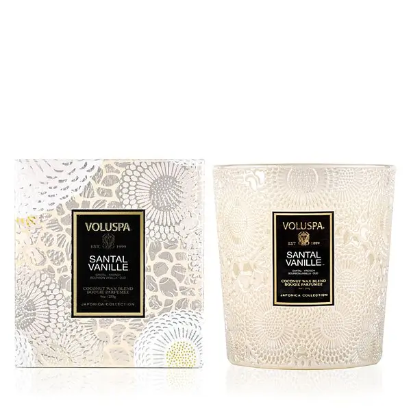 Voluspa Santal Vanille Classic Candle, 9 Oz - Cream