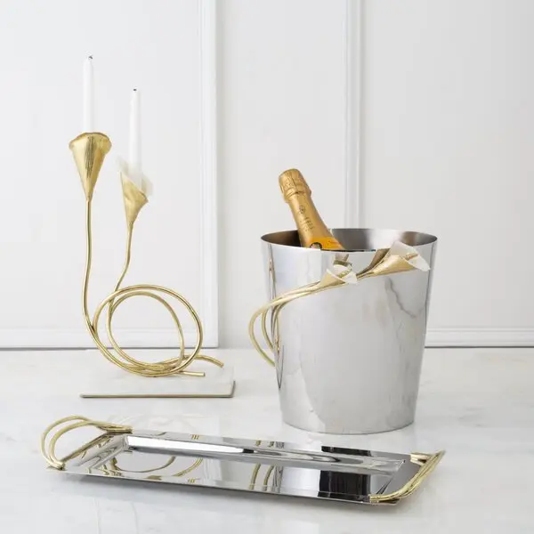 Michael Aram Calla Lily Wastebasket