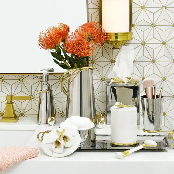 Michael Aram Calla Lily Round Container