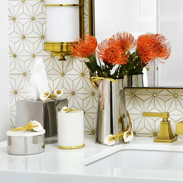 Michael Aram Calla Lily Round Container