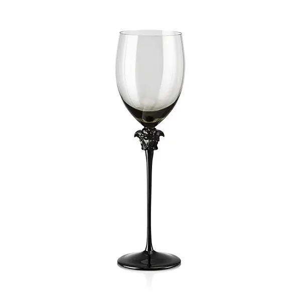 Versace Medusa Lumiere Haze Red Wine Glass - Black