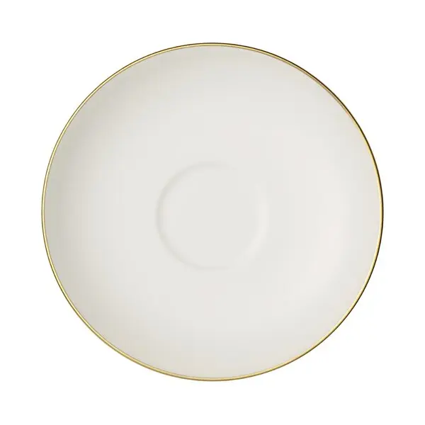 VILLEROY & BOCH Anmut Gold Tea Cup Saucer - White
