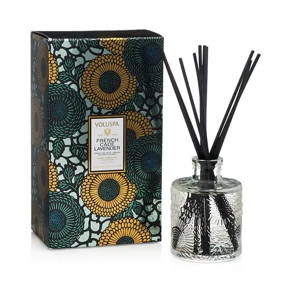 Voluspa French Cade Lavender Reed Diffuser, 3.4 Oz - Blue