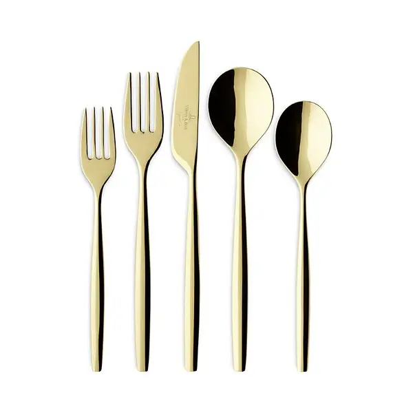 VILLEROY & BOCH Metro Chic 5-piece Flatware Set - Gold