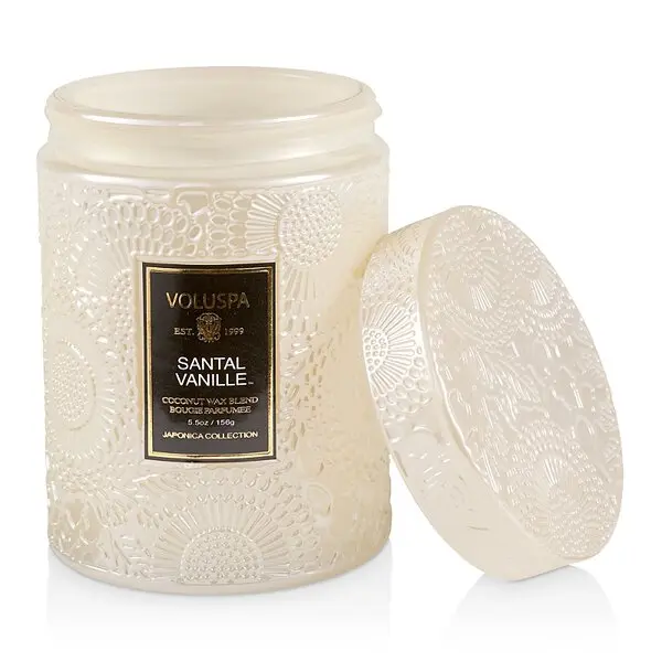 Voluspa Santal Vanille Small Jar Candle, 5.5 Oz - Cream