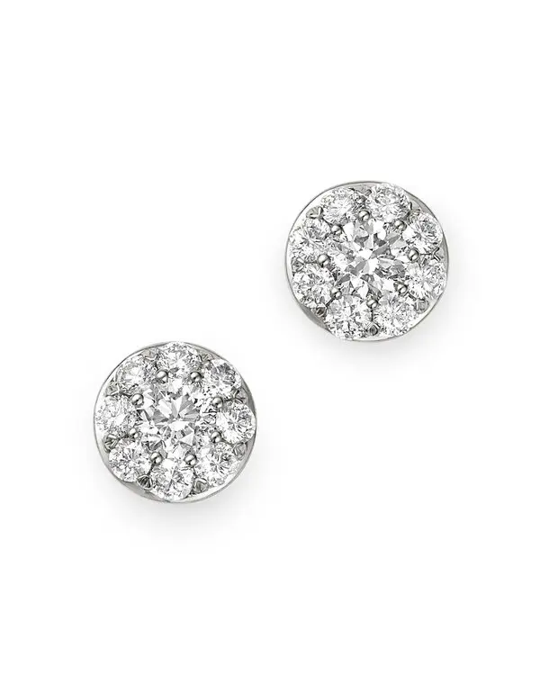 Bloomingdale'S Diamond Circle Stud Earrings, 0.5 Tcw - White