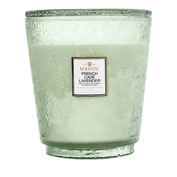 Voluspa French Cade Lavender 5 Wick Hearth Candle, 123 Oz - Clear