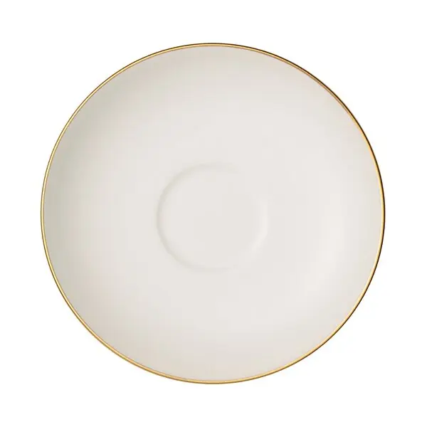 VILLEROY & BOCH Anmut Gold Espresso Cup Saucer - White