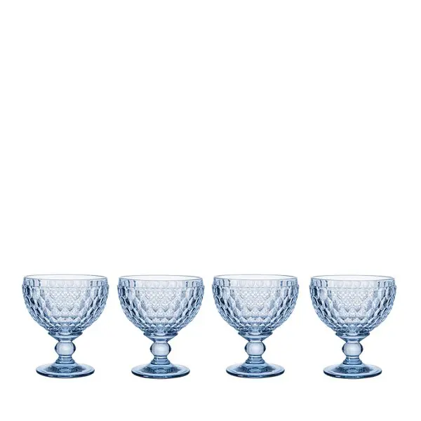 VILLEROY & BOCH Boston Champagne/dessert Bowls, Set Of 4 - Blue