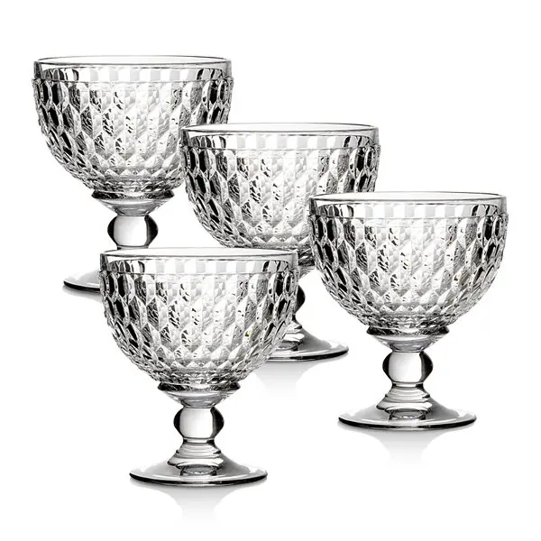 VILLEROY & BOCH Boston Champagne/dessert Bowls, Set Of 4 - Clear