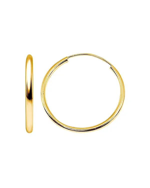 Aqua Small Hoop Earrings In -plated Sterling Or Sterling - Gold