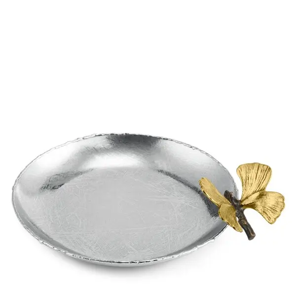 Michael Aram Butterfly Ginkgo Round Trinket Tray