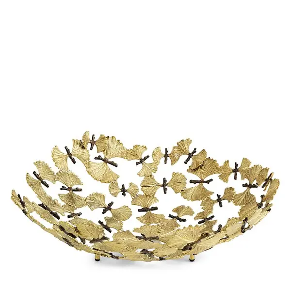 Michael Aram Butterfly Ginkgo Centerpiece Bowl - Gold