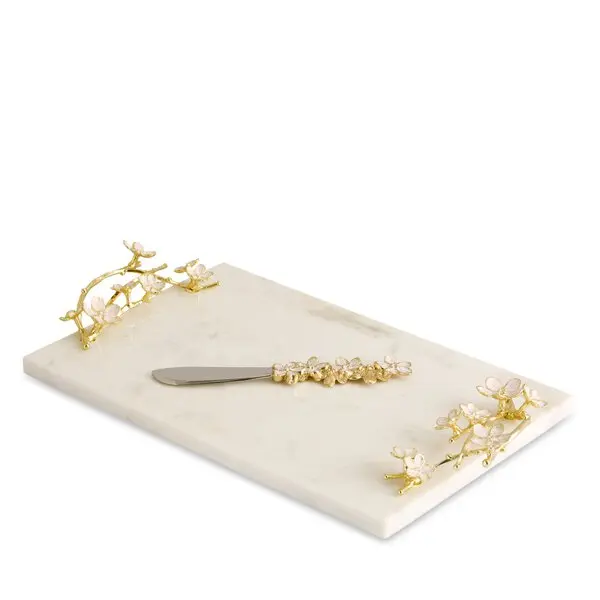 Michael Aram Cherry Blossom Small Cheese Board With Knife
