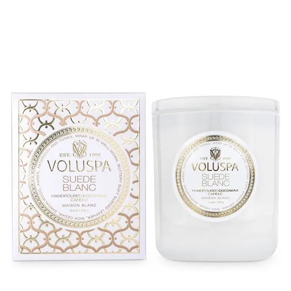 Voluspa Suede Blanc Candle