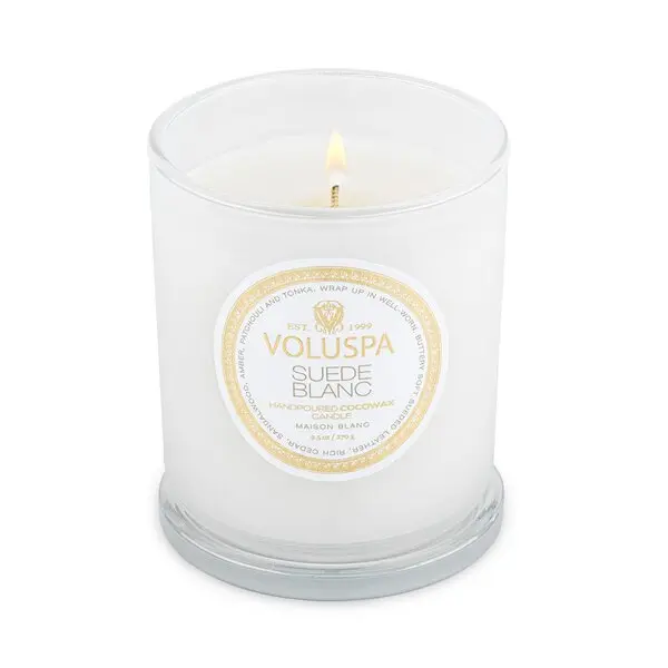 Voluspa Suede Blanc Candle