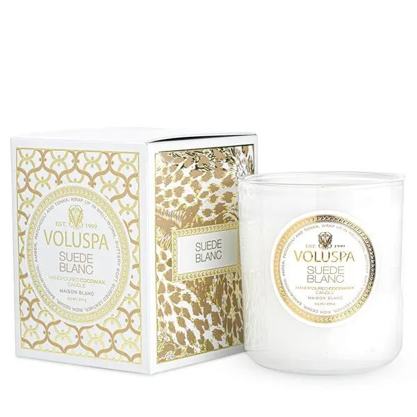 Voluspa Suede Blanc Candle