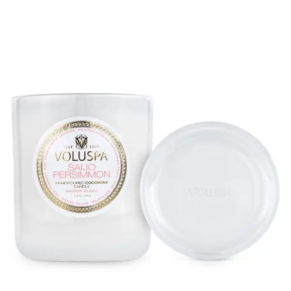 Voluspa Saijo Persimmon Candle - White