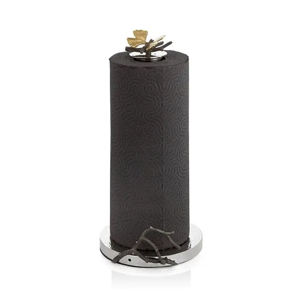Michael Aram Butterfly Ginkgo Paper Towel Holder - Silver