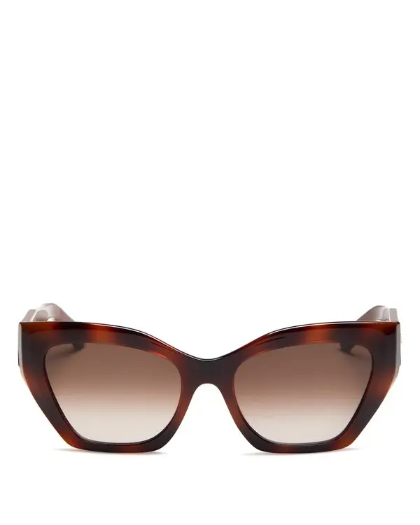 FERRAGAMO Cat Eye Sunglasses - Tortoise/brown Gradient