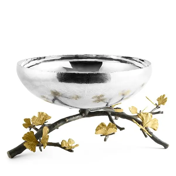 Michael Aram Butterfly Ginkgo Large Centerpiece Bowl - Silver