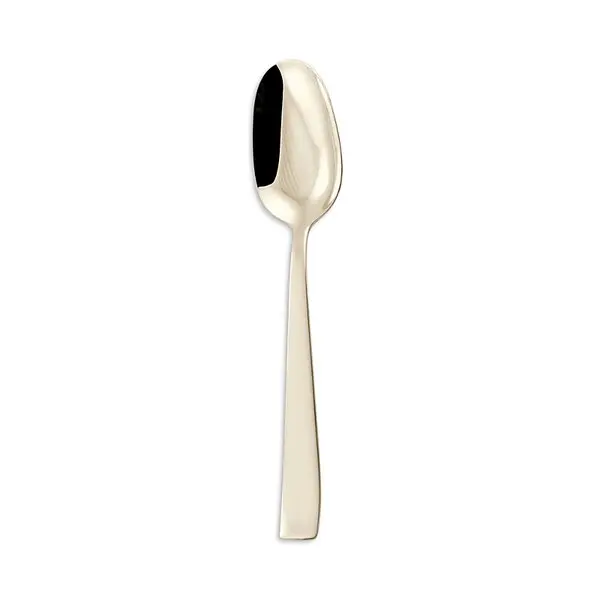 SAMBONET Flat Stainless Steel Serving Spoon - Champagne