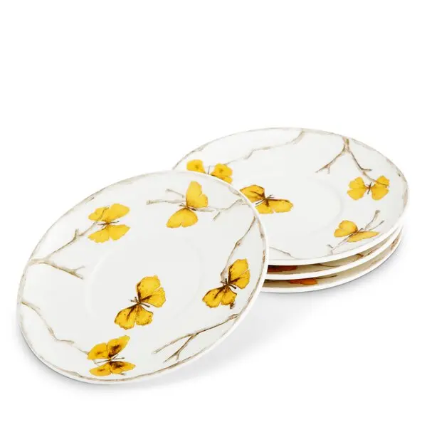 Michael Aram Butterfly Ginkgo Gold Demitasse Set, Service For 4