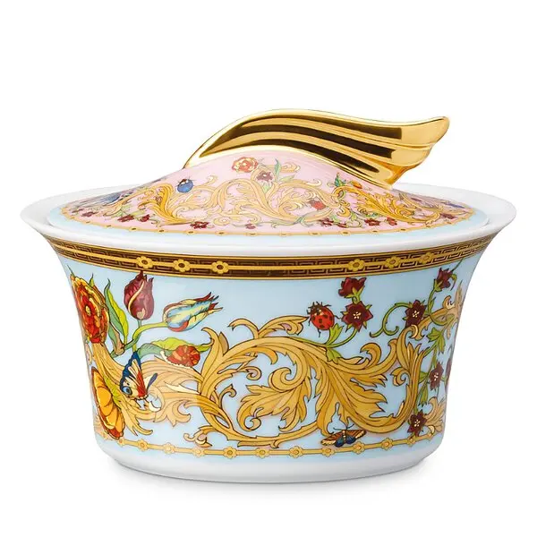 Versace Rosenthal Meets Butterfly Garden Sugar Bowl - No Color