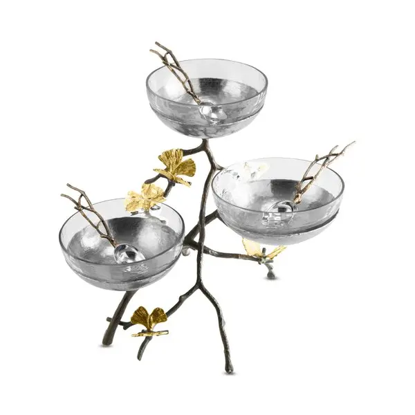 Michael Aram Butterfly Ginkgo Triple Bowl Set - Multi