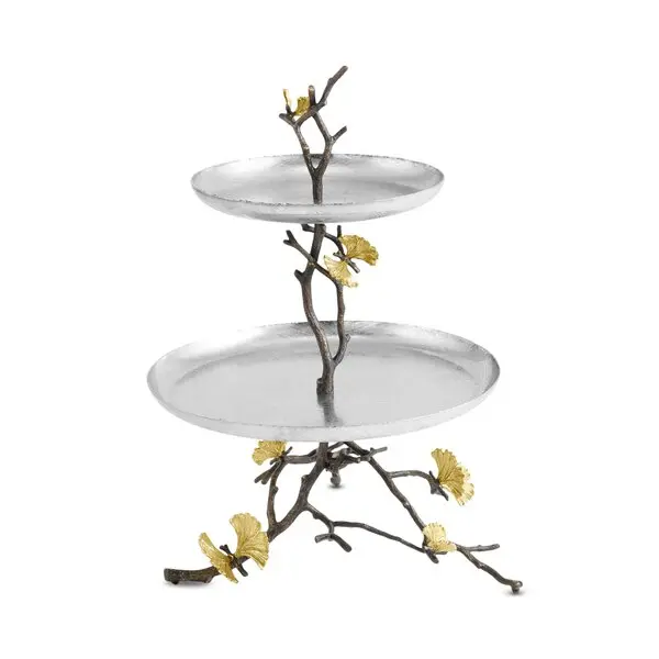 Michael Aram Butterfly Ginkgo 2-tier Etagere