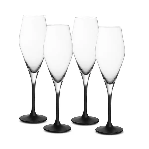 VILLEROY & BOCH Manufacture Rock Champagne Flute, Set Of 4 - No Color