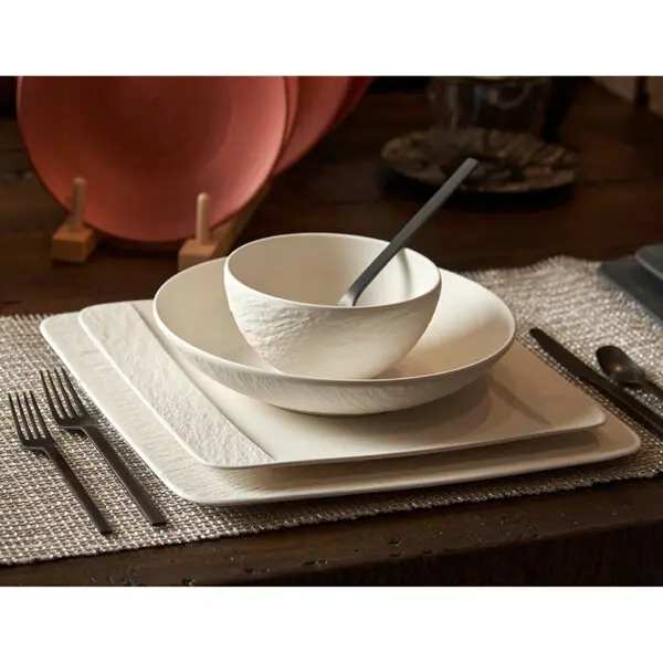 VILLEROY & BOCH Manufacture Rock Blanc Square Buffet Plate