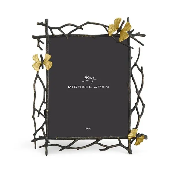 Michael Aram Butterfly Ginkgo Picture Frame, 8 X 10 - Silver/gold