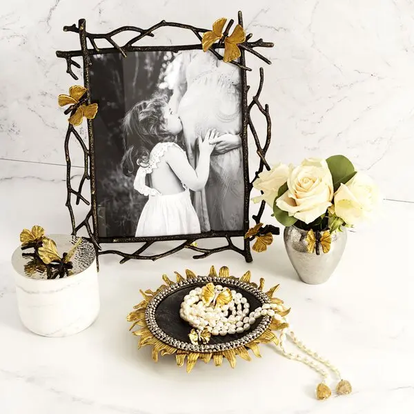 Michael Aram Butterfly Ginkgo Picture Frame, 8 X 10 - Silver/gold