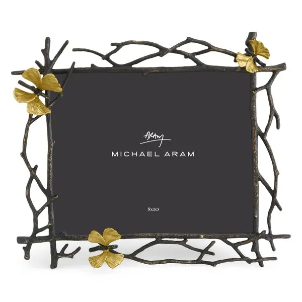 Michael Aram Butterfly Ginkgo Picture Frame, 8 X 10 - Silver/gold