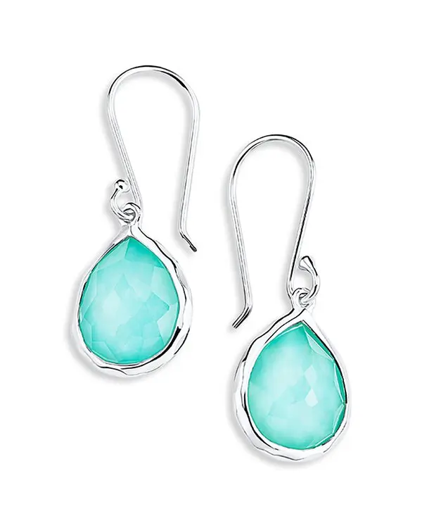 Ippolita Sterling Silver Teardrop Earrings - Turquoise/silver