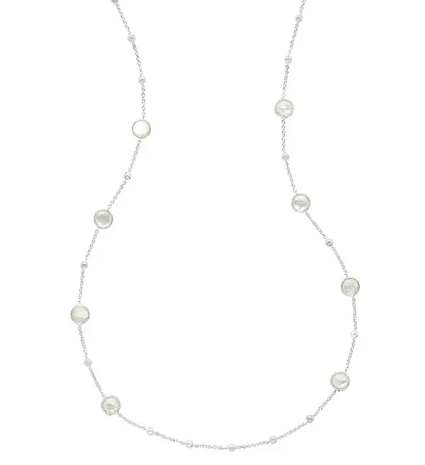 Ippolita Sterling Silver Mother-of-pearl And Quartz Crystal Necklace, 38 - White/silver