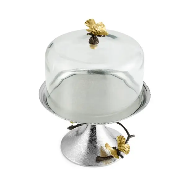 Michael Aram Butterfly Ginkgo Pastry Dish With Dome