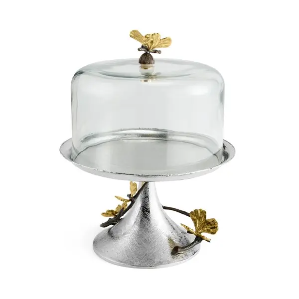 Michael Aram Butterfly Ginkgo Pastry Dish With Dome