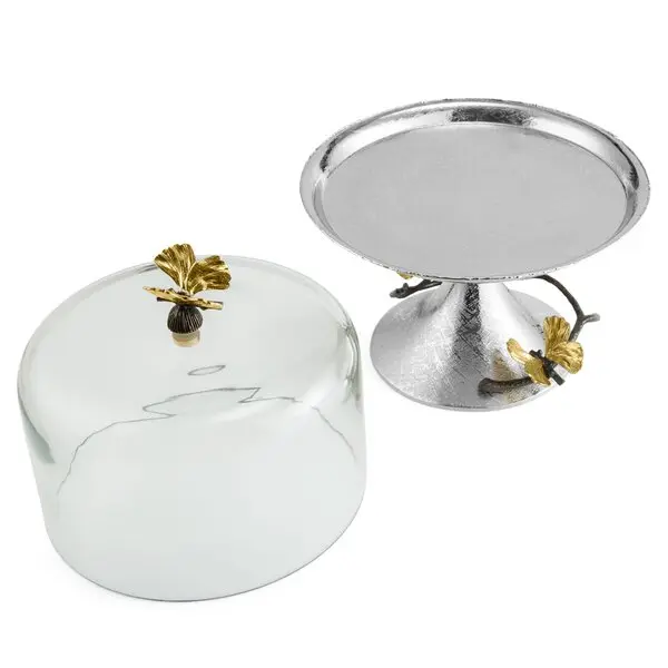 Michael Aram Butterfly Ginkgo Pastry Dish With Dome