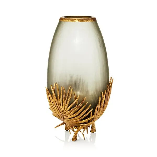 Michael Aram Palm Medium Glass Vase - Gold
