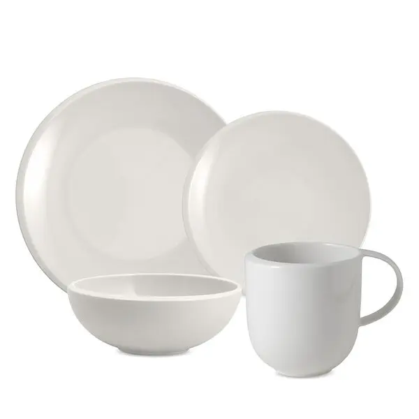VILLEROY & BOCH New Moon 4 Piece Place Setting - White