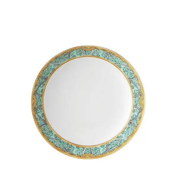 Versace Rosenthal La Scala Del Palazzo Rim Soup Plate - Verde